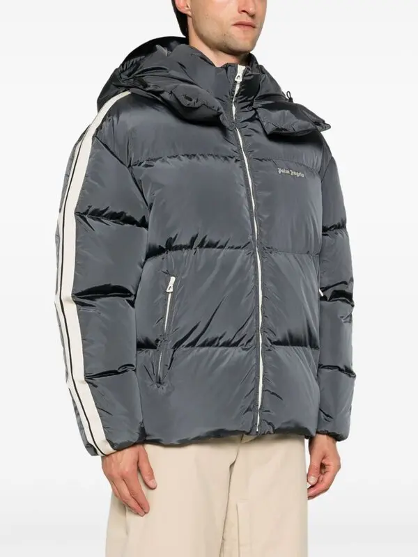 Palm Angels Logo-embroidered Puffer Jacket