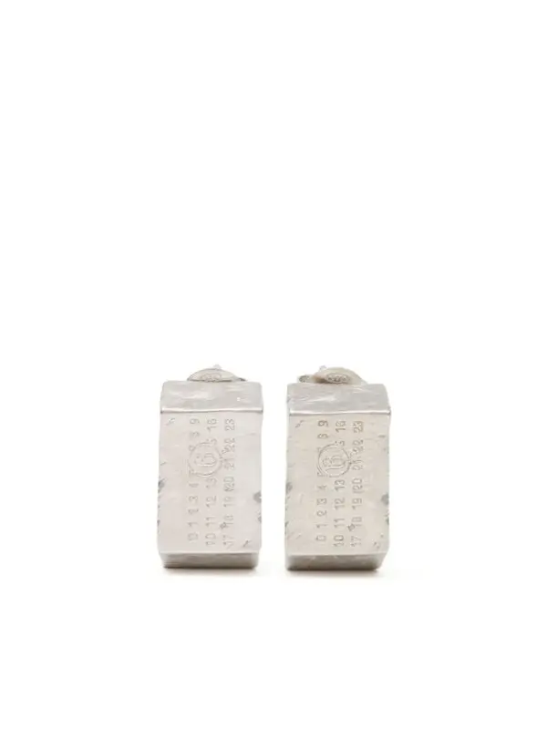 MAISON MARGIELA Numbers-motif Hoop Earrings