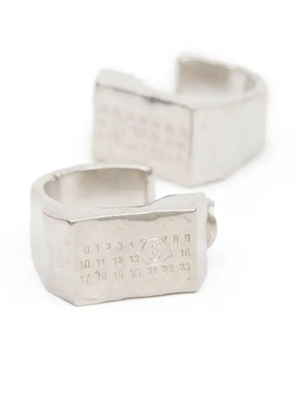 MAISON MARGIELA Numbers-motif Hoop Earrings