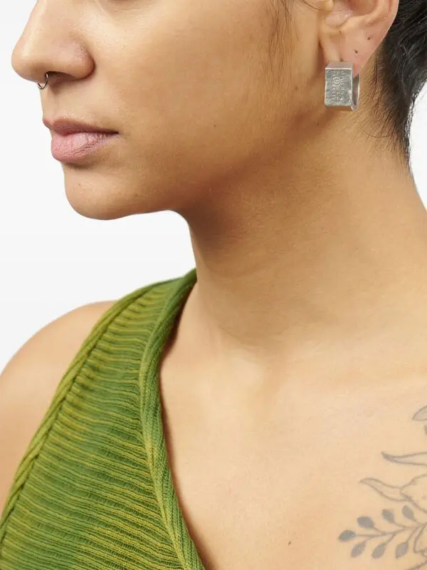MAISON MARGIELA Numbers-motif Hoop Earrings