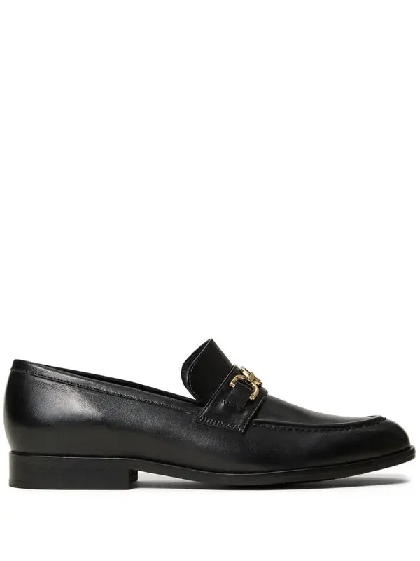 TWINSET Oval T Leather Loafers