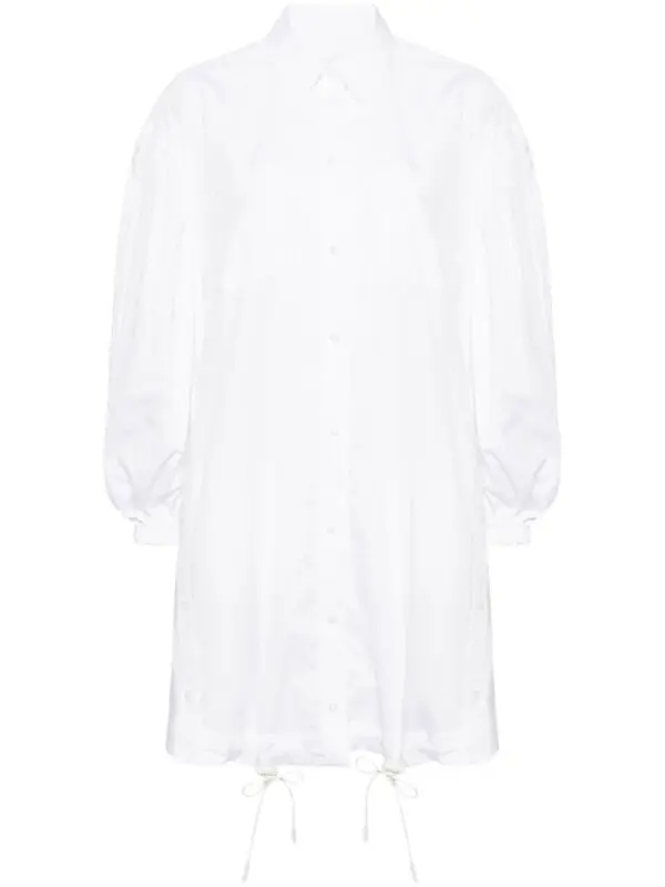 Simone Rocha Button Placket Trapeze Shirt Dress