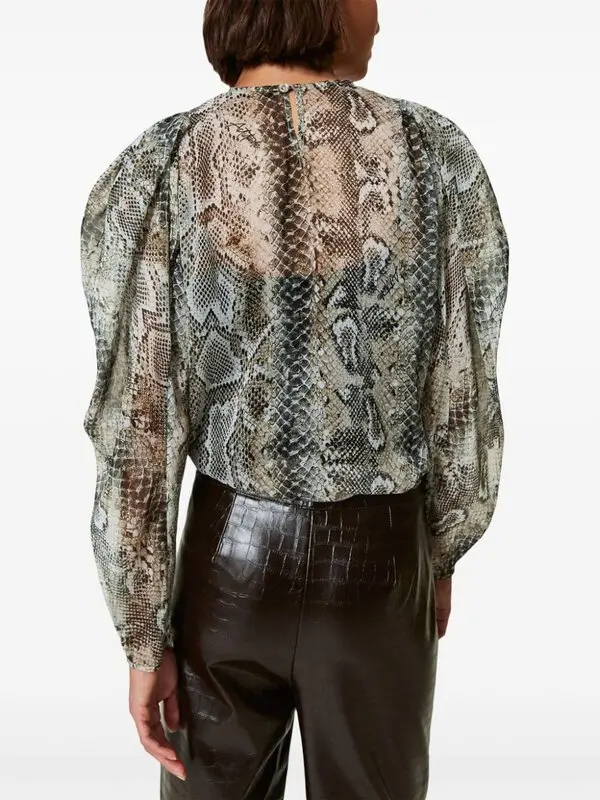 TWINSET Snakeskin-print Blouse