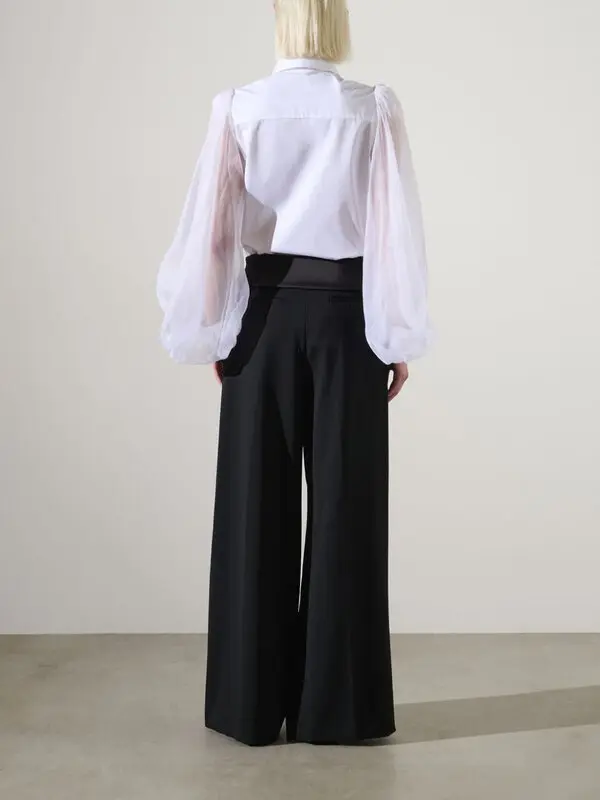 Karl Lagerfeld Kl Studio Tailored Wide-leg Trousers