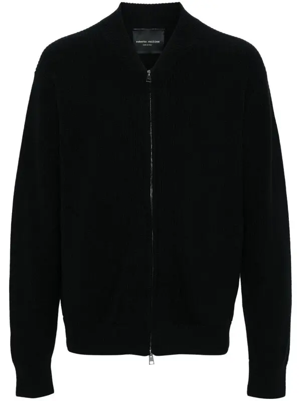 ROBERTO COLLINA Ribbed Knit Cardigan
