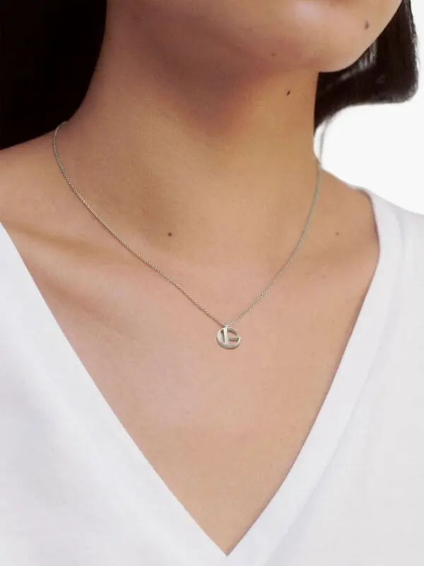 Monica Vinader Alphabet G Pendant Necklace - Silver