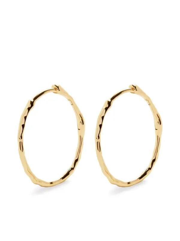 Monica Vinader 14kt Yellow Medium Siren Muse Hoop Earrings - Gold