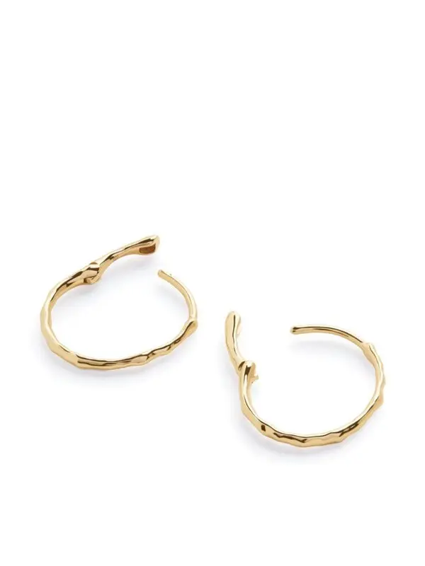 Monica Vinader 14kt Yellow Small Siren Muse Hoop Earrings - Gold