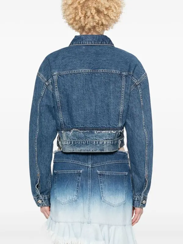 SLVRLAKE Cropped Denim Jacket