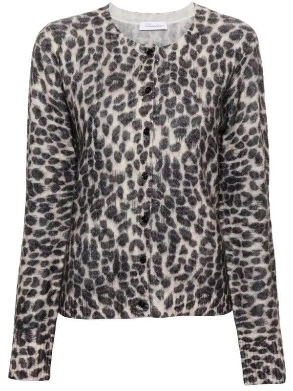 Blumarine Leopard-print Cardigan
