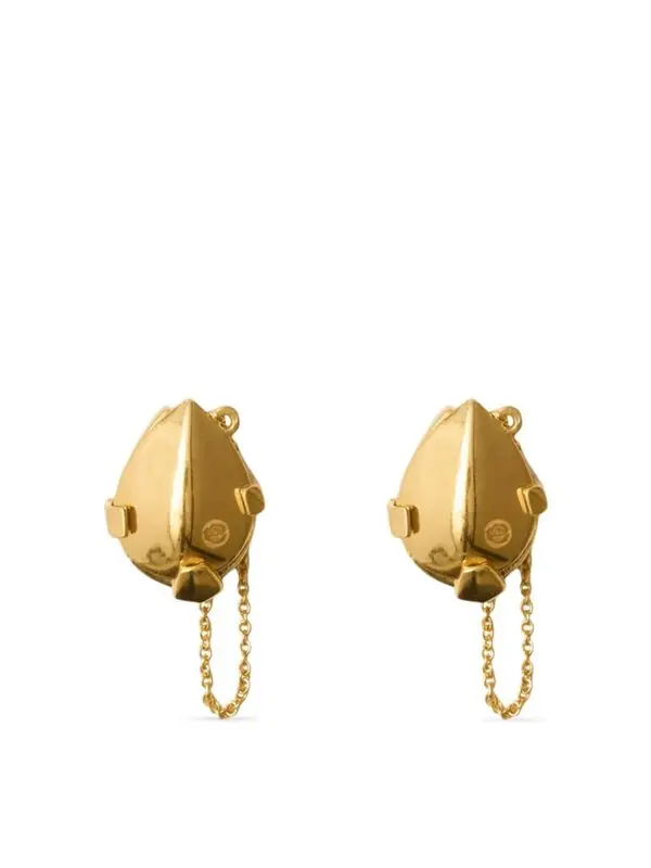 Burberry Shield Earrings - Gold