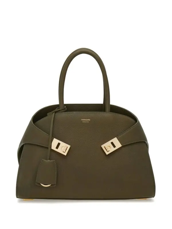 FERRAGAMO Small Hug Tote Bag - Green