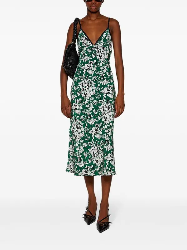 Miu Miu Marocain Dress - Green | Editorialist