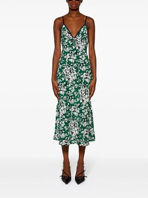 Miu Miu Marocain Dress - Green | Editorialist