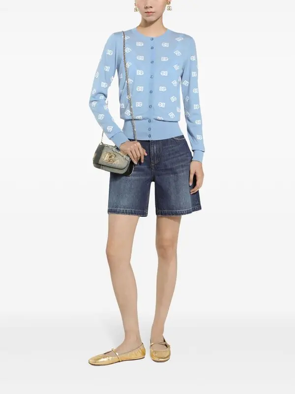 Dolce & Gabbana Dna Logo Print Cardigan