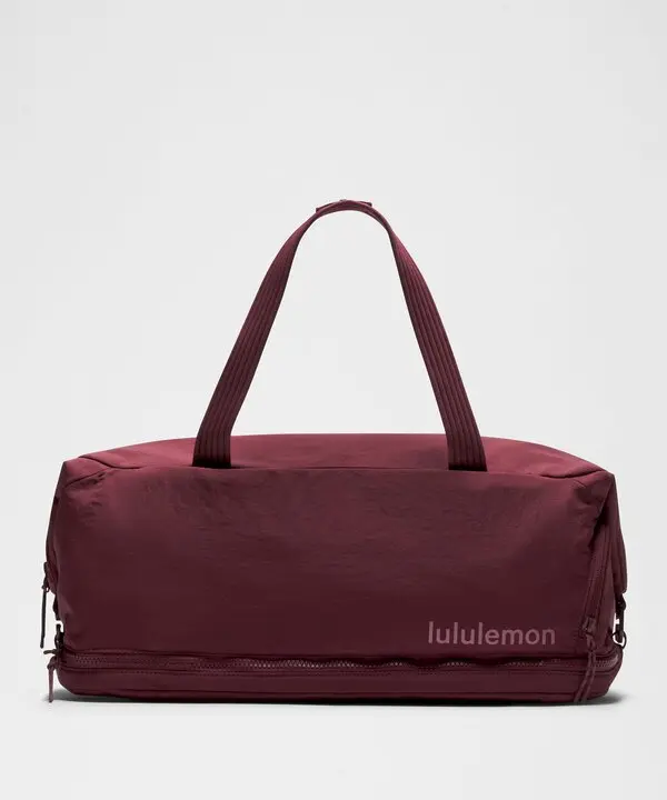 Lululemon 3-in-1 Gym Duffle Bag 30l - Burgundy Bay/plumful/graphite Grey