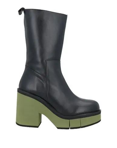 PALOMA BARCELO Leather Ankle Boots With Block Heel