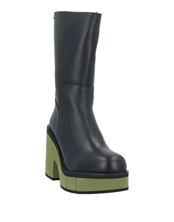 PALOMA BARCELO Leather Ankle Boots With Block Heel