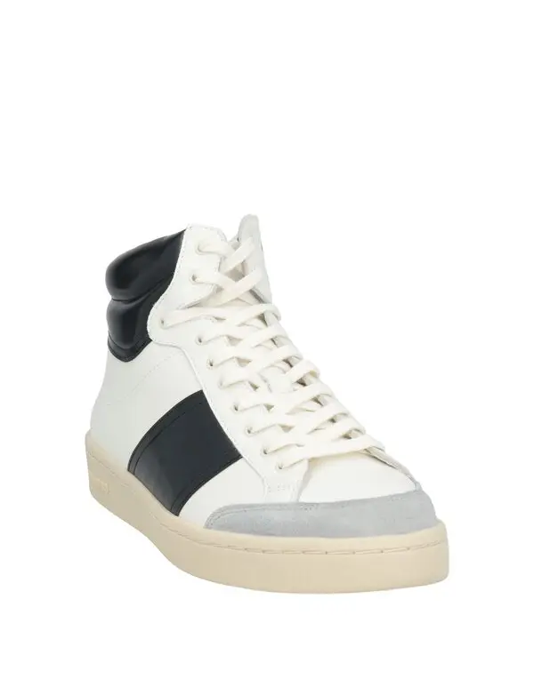 Sandro Leather High-top Sneakers - Black
