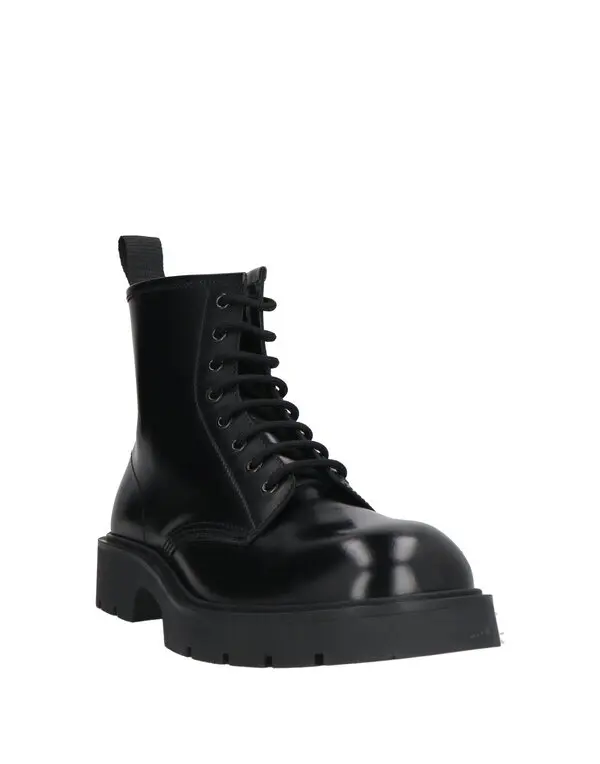 Sandro Leather Combat Ankle Boots