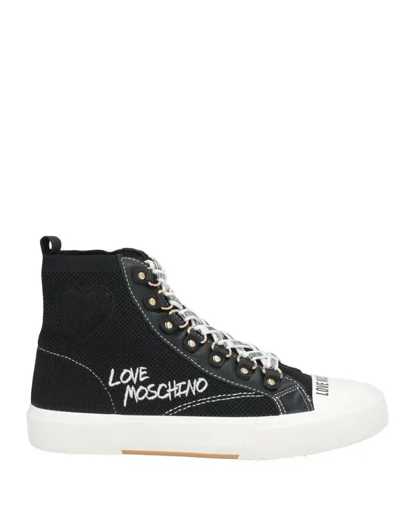 Moschino High-Top Sneakers In Black 74% Off Editorialist