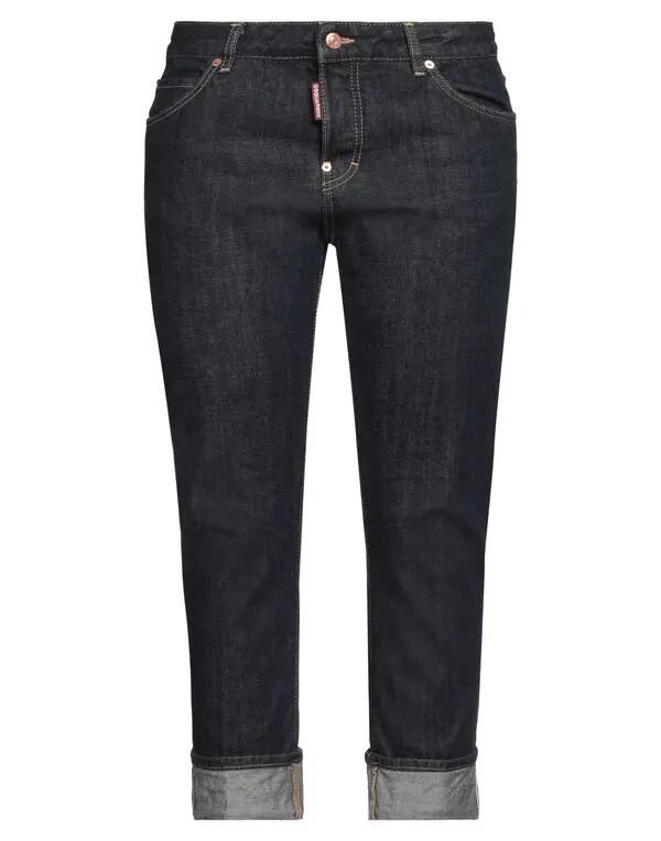 Dsquared2 Straight-leg Jeans With Folded Hem - Blue