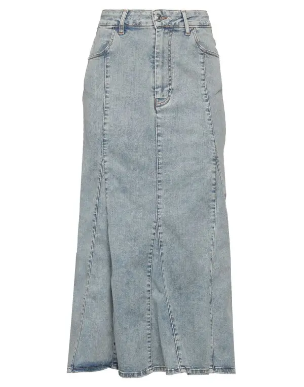 Maje Flared Denim Skirt