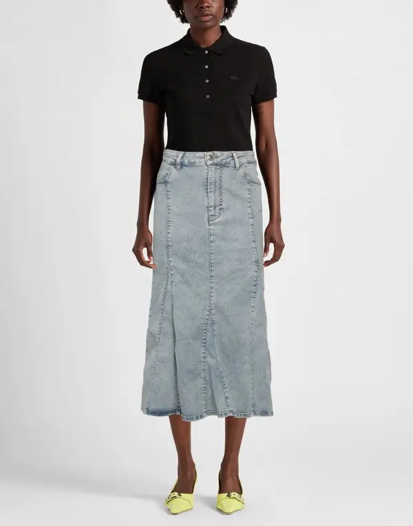 Maje Flared Denim Skirt