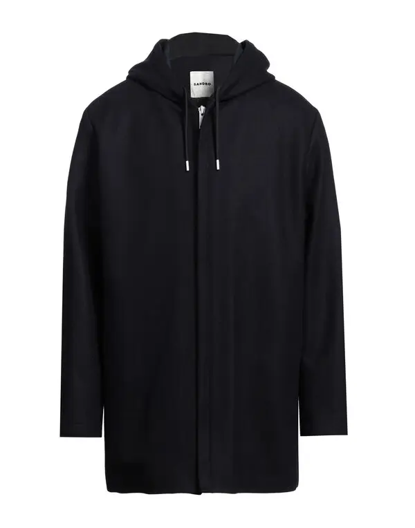 Sandro Wool-blend Long Sleeve Parka