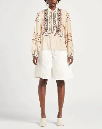 Antik Batik Embroidered Blouse - Beige