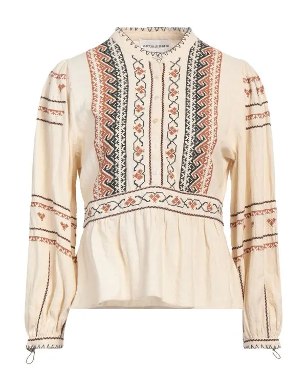 Antik Batik Embroidered Blouse - Beige