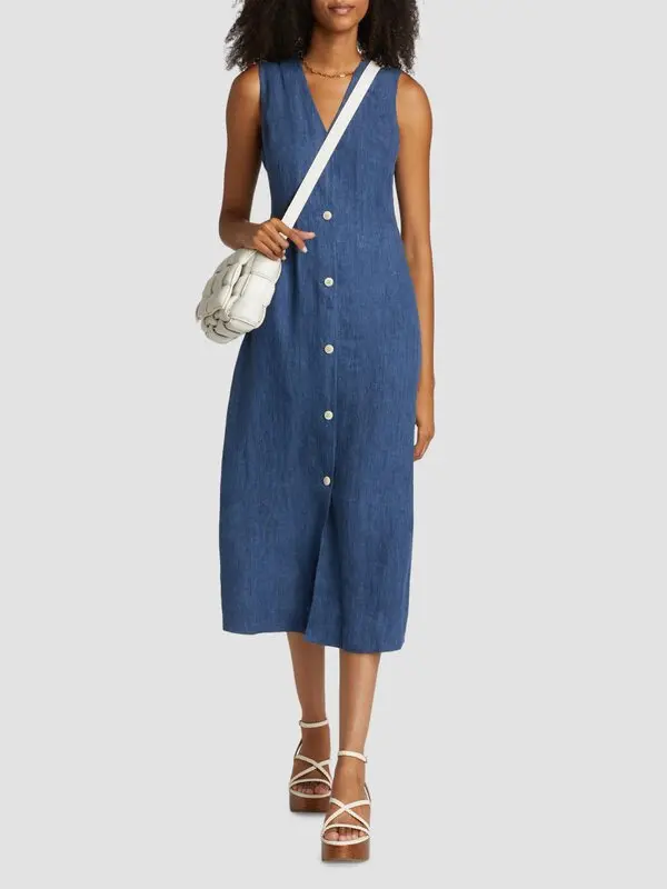 Jenni Kayne Callan Linen Midi-dress