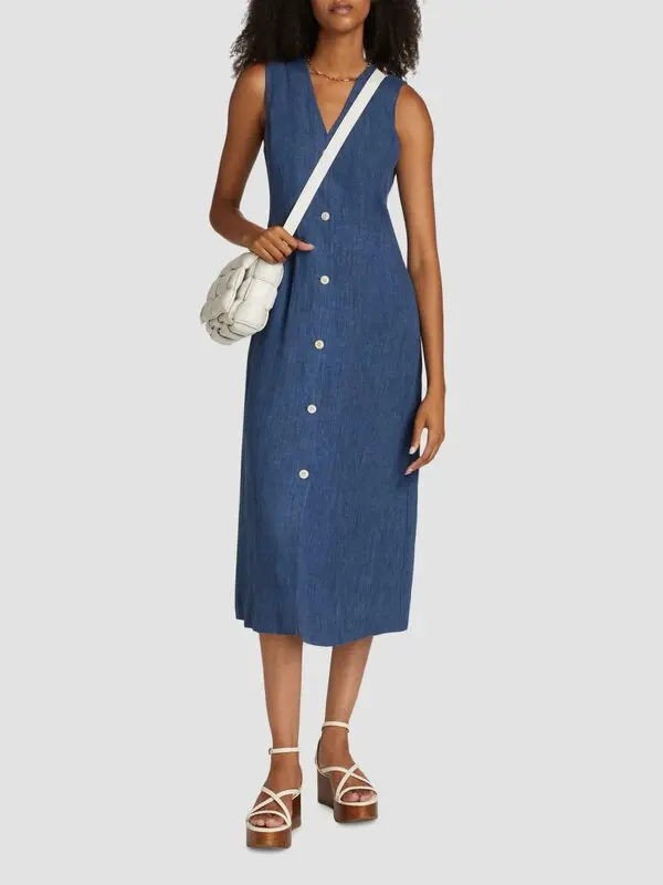 Jenni Kayne Callan Linen Midi-dress