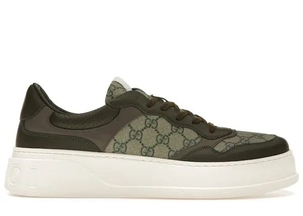 Gucci Gg Supreme Sneakers - Beige/green