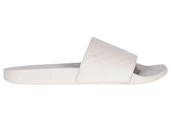 Gucci Microguccissima Slide - White