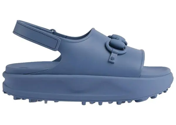 Gucci Interlocking G Platform Sandal - Blue