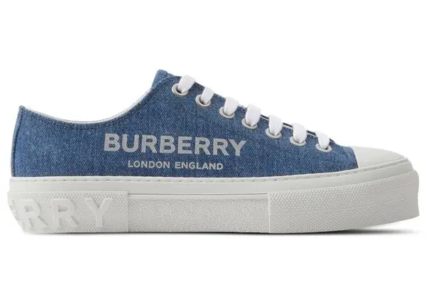 Burberry Logo-print Denim Sneakers