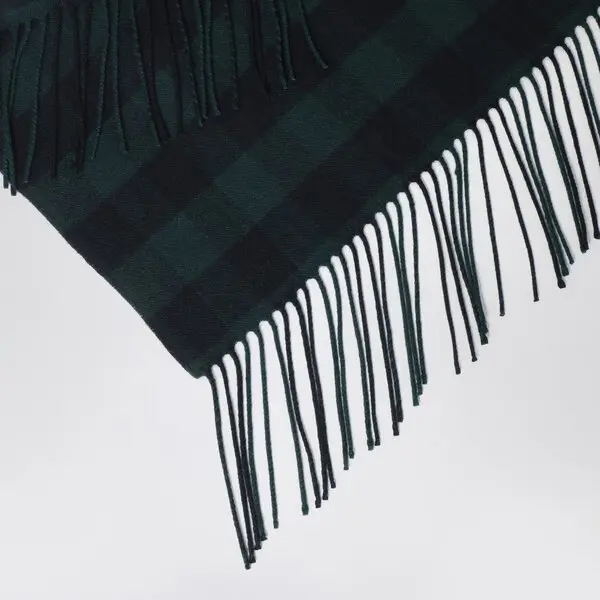 Destin British Check Wool And Cashmere Shawl