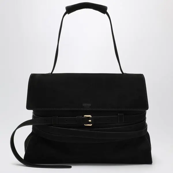Moschino Small Suede Shoulder Bag