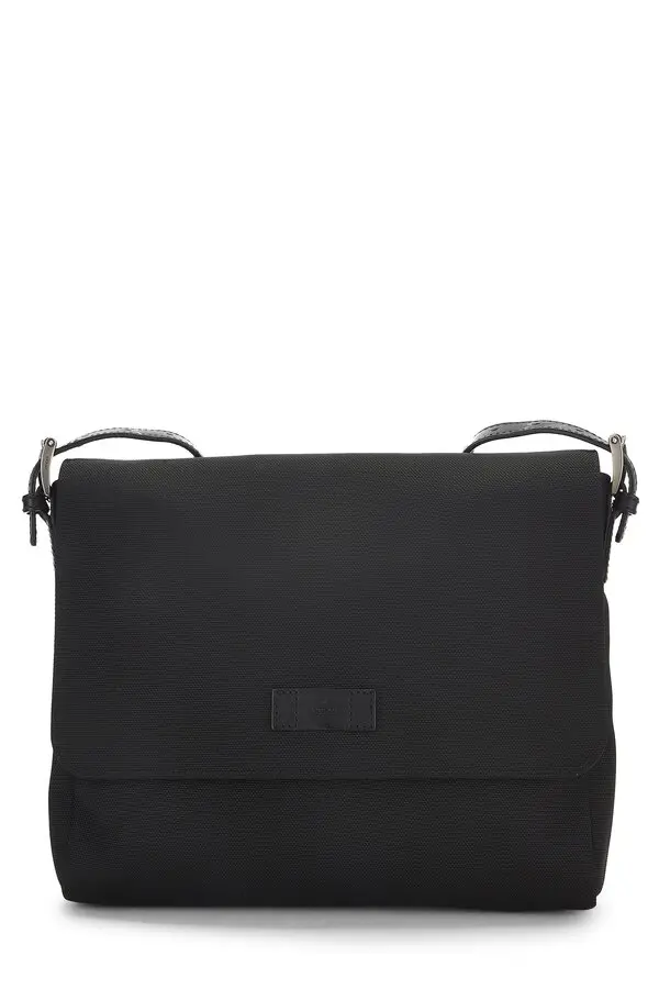 Gucci Techno Canvas Web Flap Messenger