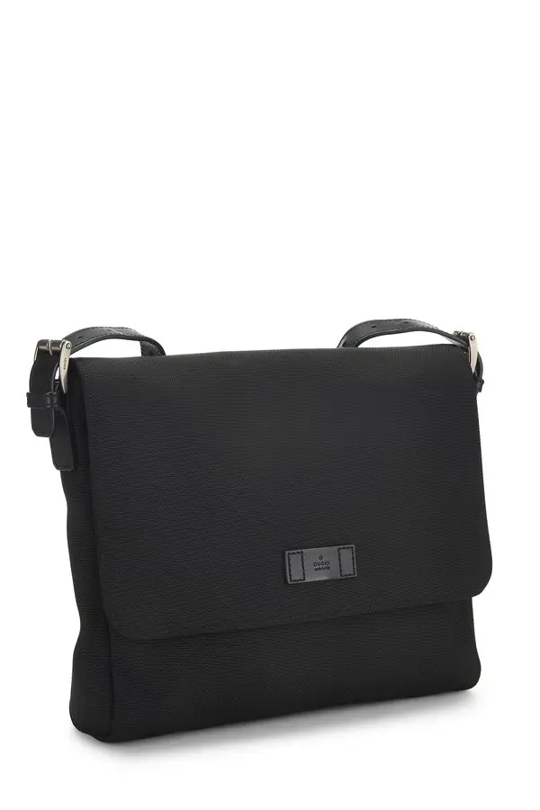 Gucci Techno Canvas Web Flap Messenger
