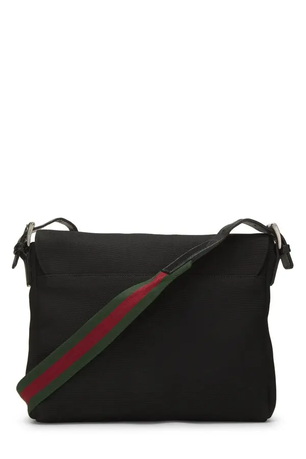 Gucci Techno Canvas Web Flap Messenger