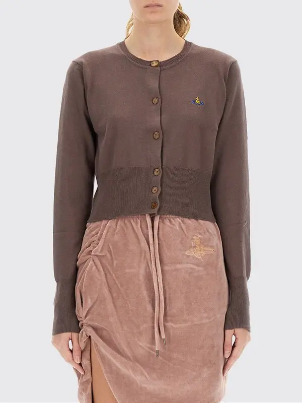 VIVIENNE WESTWOOD Buttoned Knit Sweater - Brown