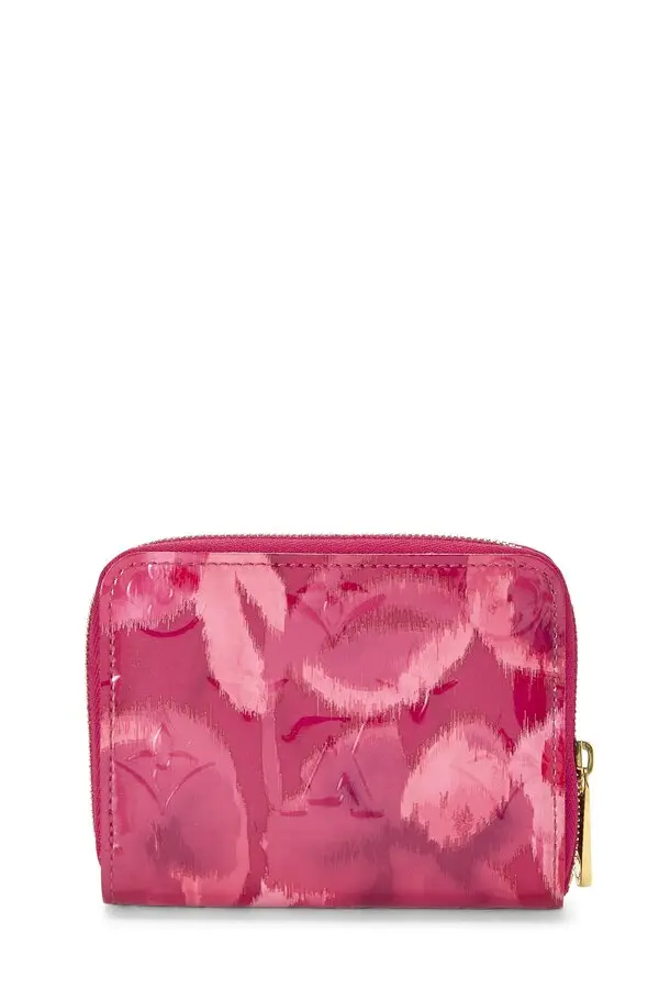 LOUIS VUITTON Monogram Vernis Ikat Flower Zippy Coin Purse - Pink