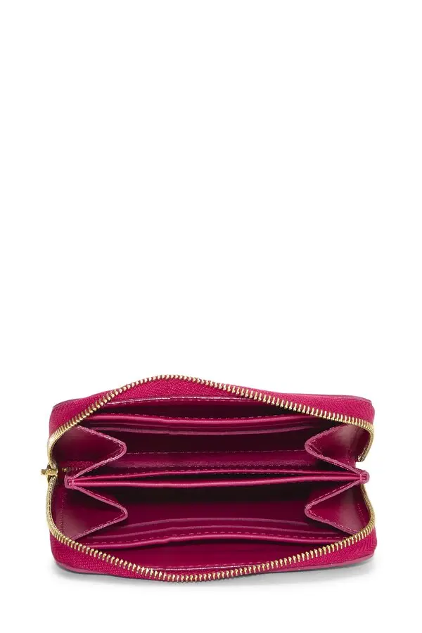 LOUIS VUITTON Monogram Vernis Ikat Flower Zippy Coin Purse - Pink