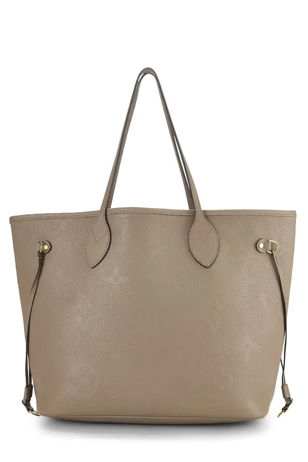 LOUIS VUITTON Giant Monogram Empreinte Neverfull - Grey
