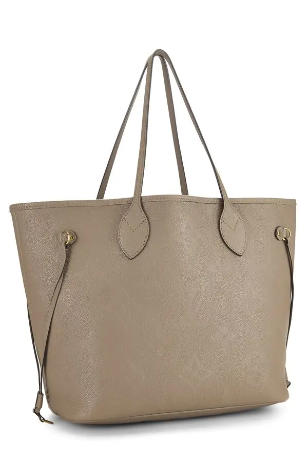 LOUIS VUITTON Giant Monogram Empreinte Neverfull - Grey