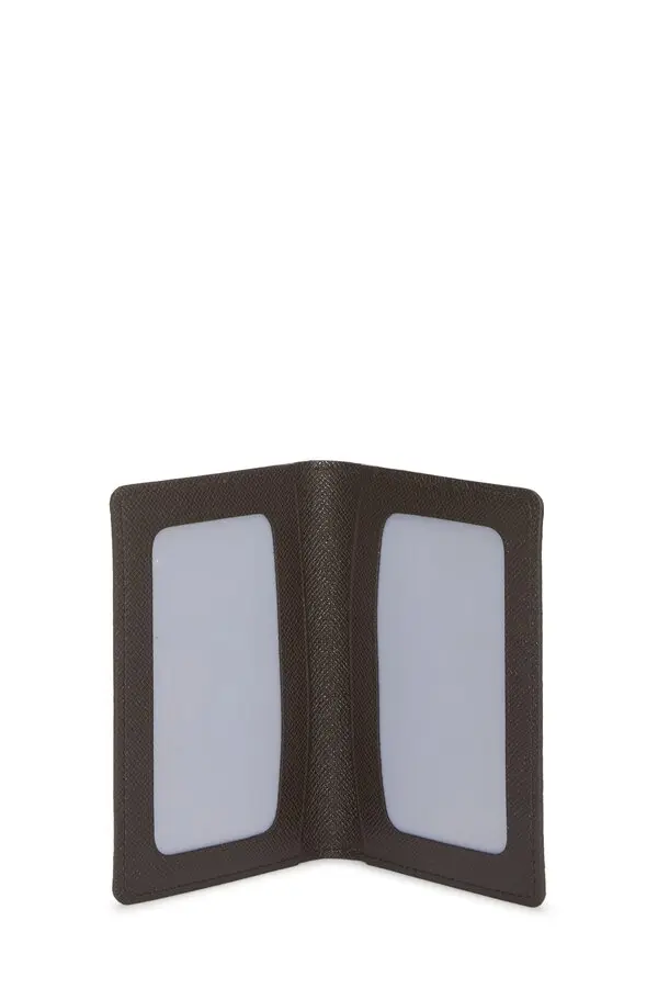 LOUIS VUITTON Damier Ebene Porte 2 Cartes Vertical