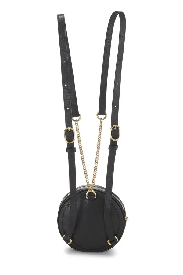 Gucci Leather Ophidia Backpack - Black