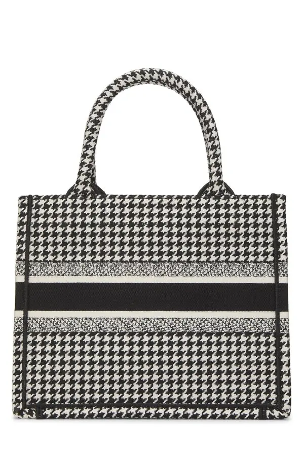 Dior Houndstooth Book Tote - Black